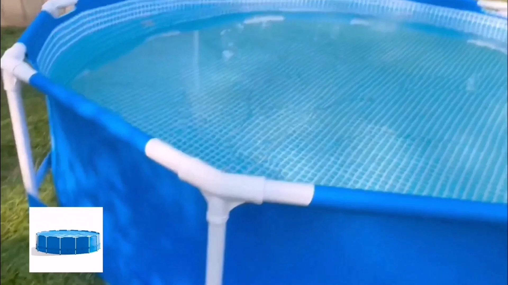 Outdoor Metal Frame Swimming Pool Above Ground Swimming Pool For Kids ...