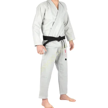 Gray Bjj Gi Uniform With Sublimated Pattern Inside Neck - Comfortable ...