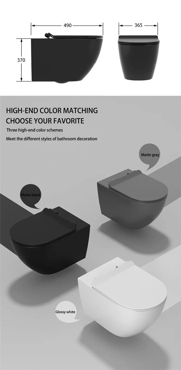 Inodoro Modern European Wc Suspendu Hanging Mounted Water Closet Matt ...