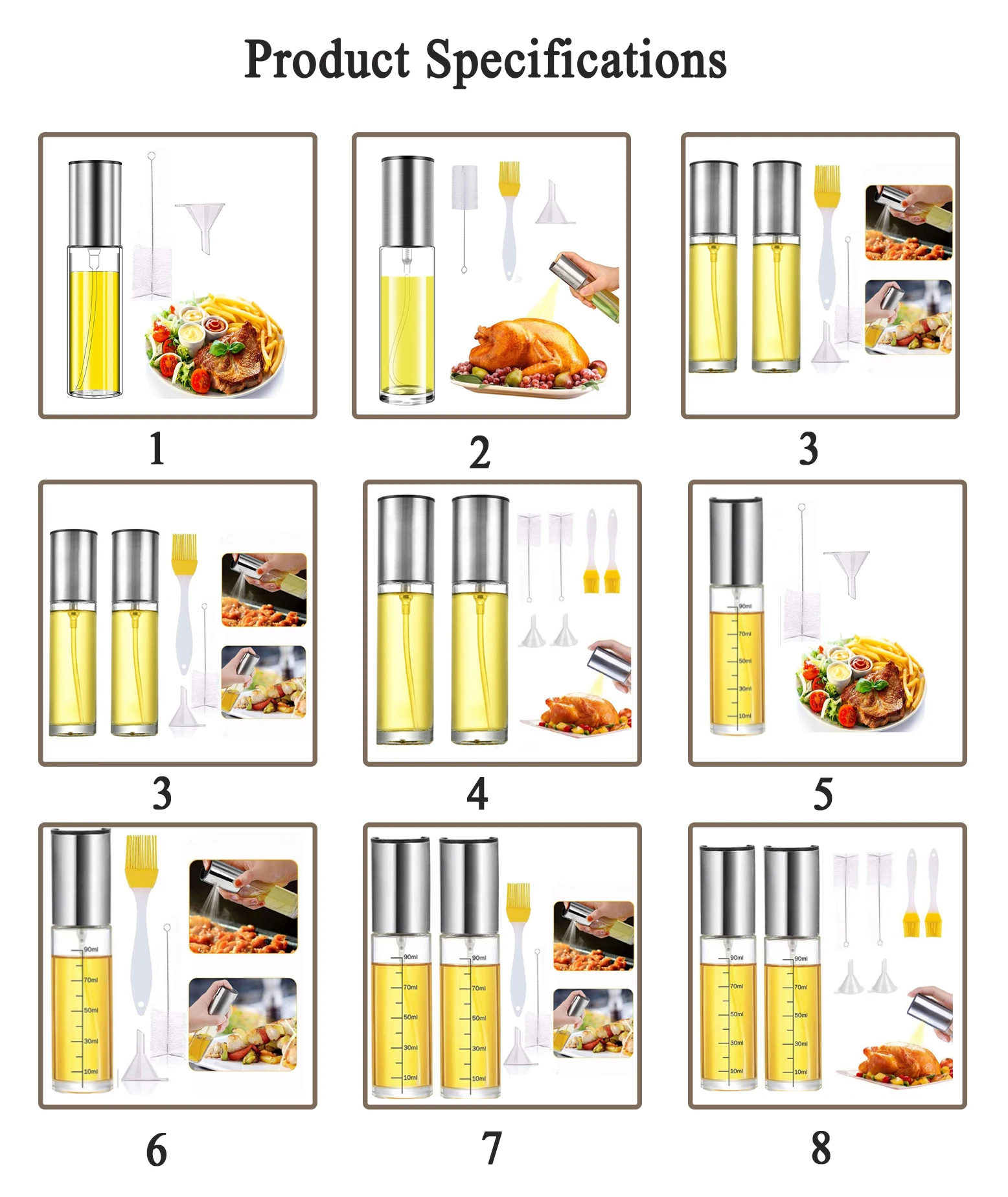 Kitchen Home Gadgets Tools Barbecue Sprayer Grilling Oil For Cooking ...