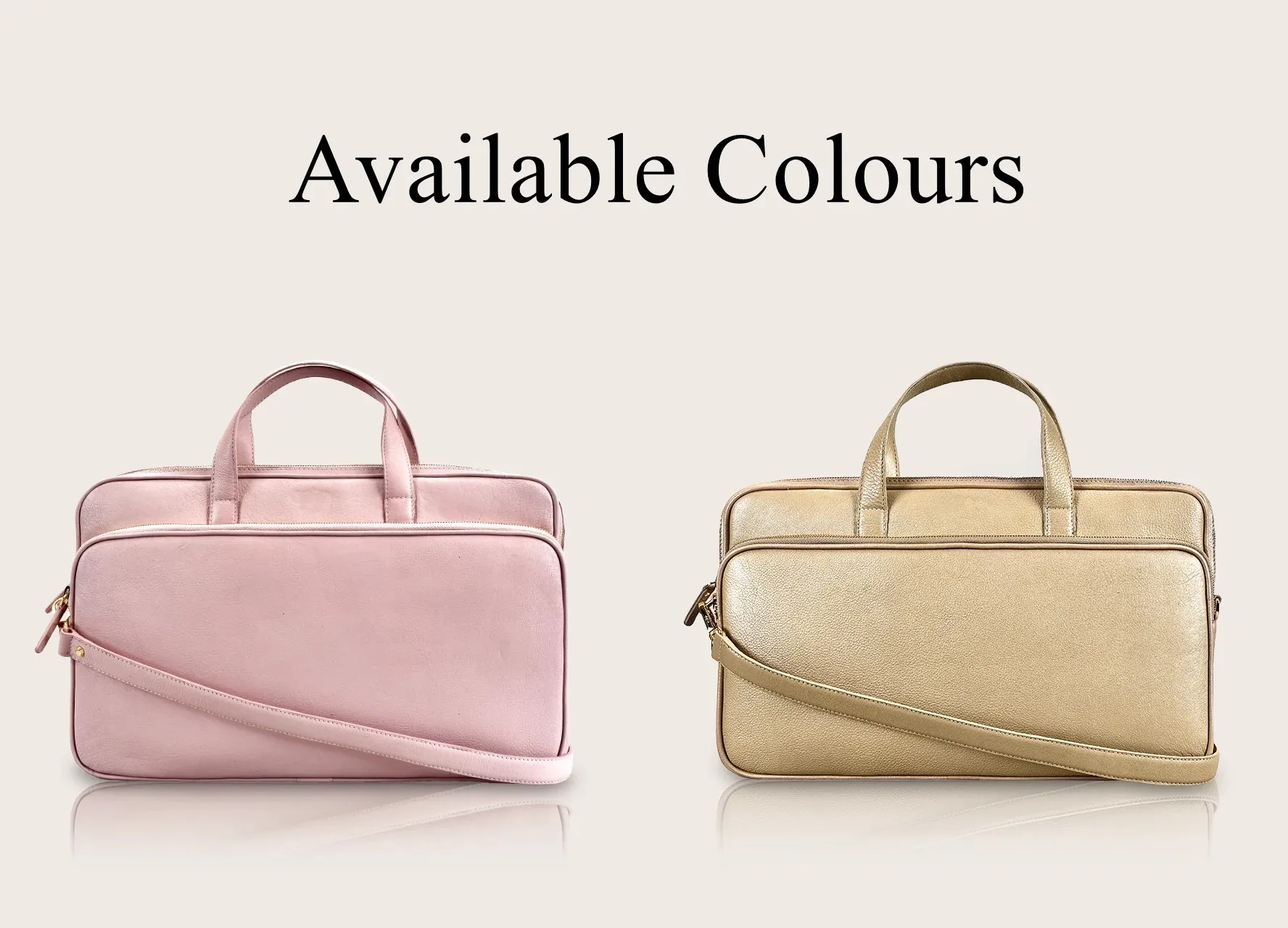 Premium Laptop Bag Pink Genuine Leather Bag For Women Leather 15 Inches ...