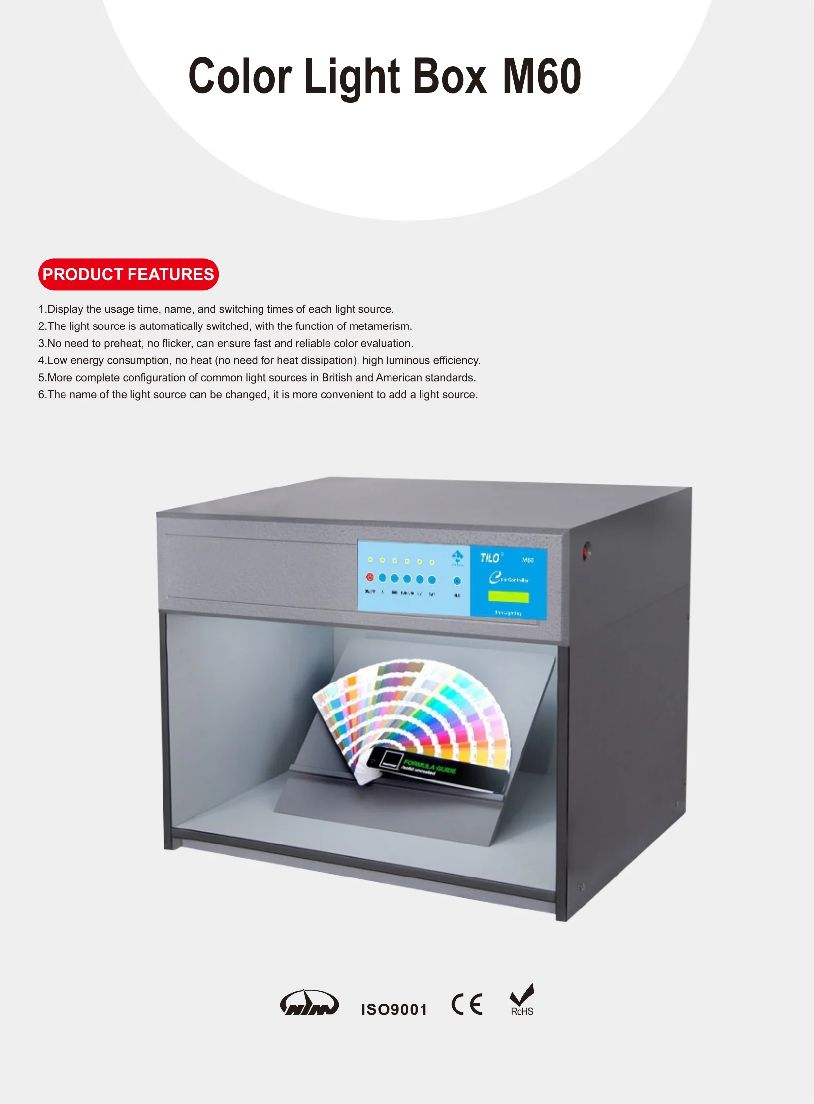 TILO M60 Color Assessment Cabinet Color Matching Light Box Textile ...