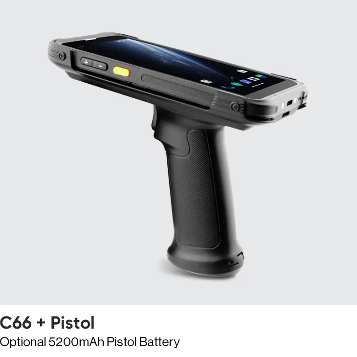 Chainway C66 Handheld PDA NFC Reader Barcode Scanner UHF RFID Reader ...