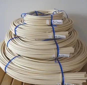 Rattan Cane 30mm Diameter Bulk 50kg Bunch Durable Natural Rattan Core ...
