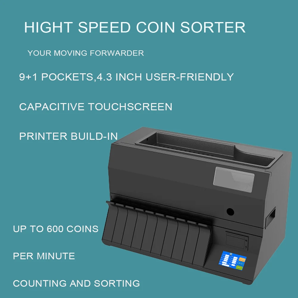 C9 with Touch Screen Developed 80 Kinds of Currency Build-in Printer ...