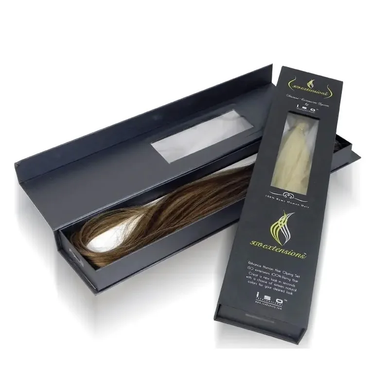 Luxury Customized Logo Wig Packaging Box Hair Extension Package Boxes ...