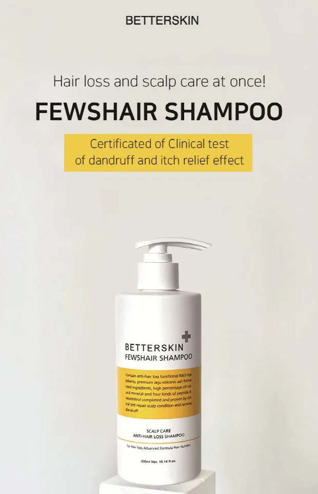 Hot Selling Scalp Care Shampoo Korea Betterskin Fewshair Shampoo Anti ...