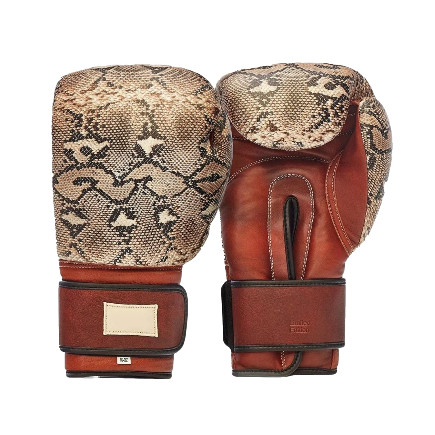 Pro Snake Skin Print Leather Boxing Gloves Limited Edition Adult ...
