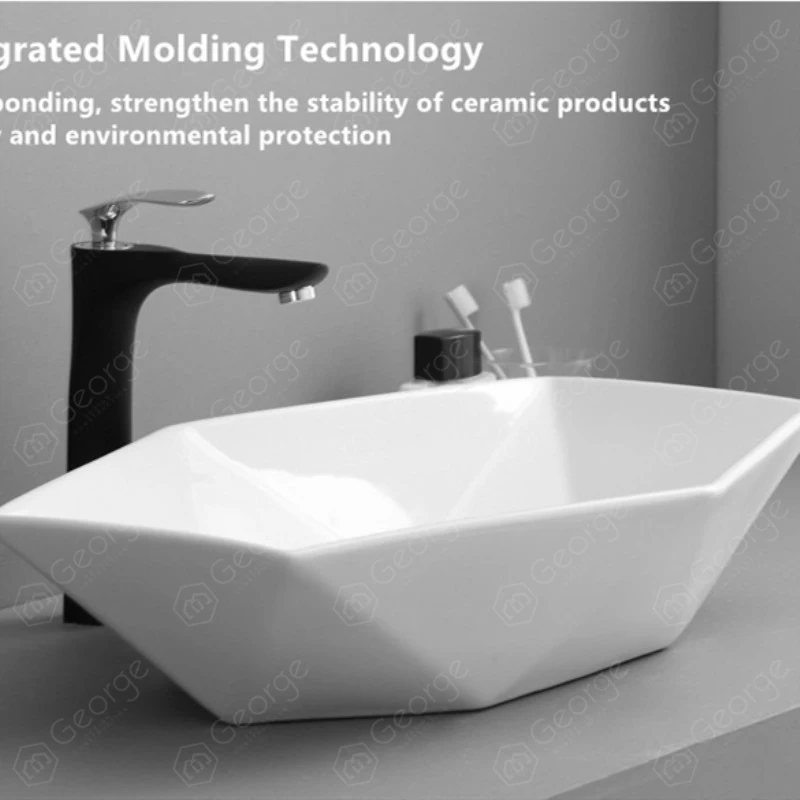 Modern Fashion Simple Style Irregular Shape Counter Top Bathroom Sink ...