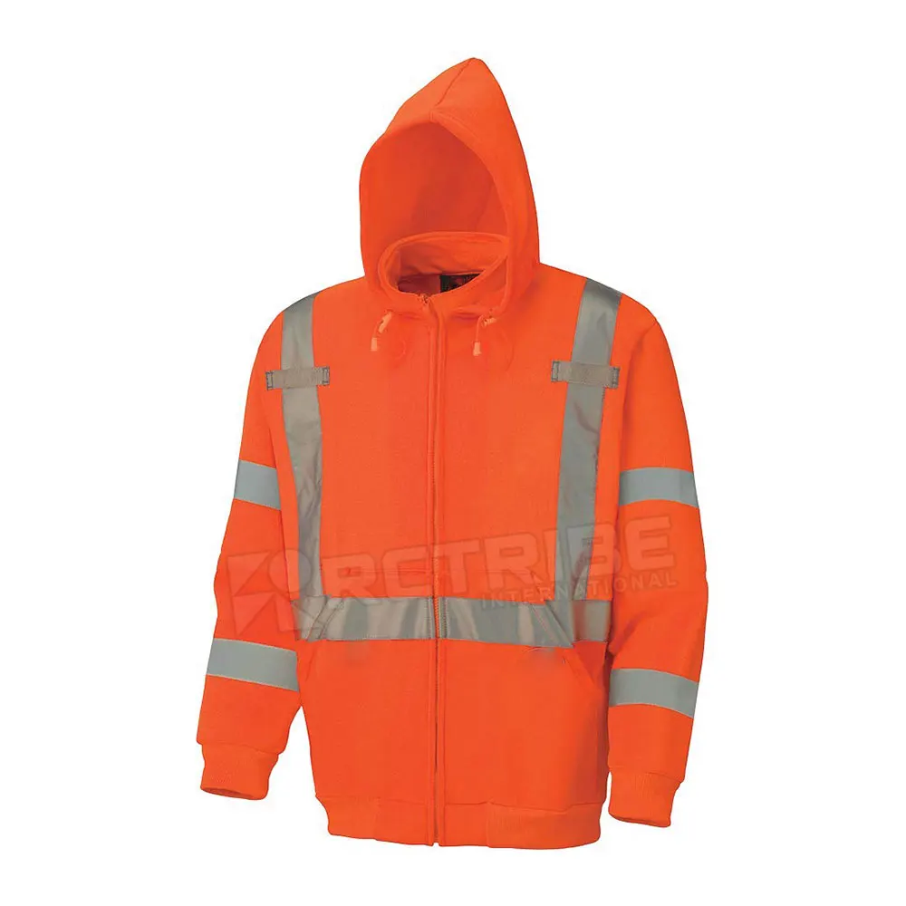Light Weight Men Safety Jacket High Visibility Safety Jacket Ome Zipper ...