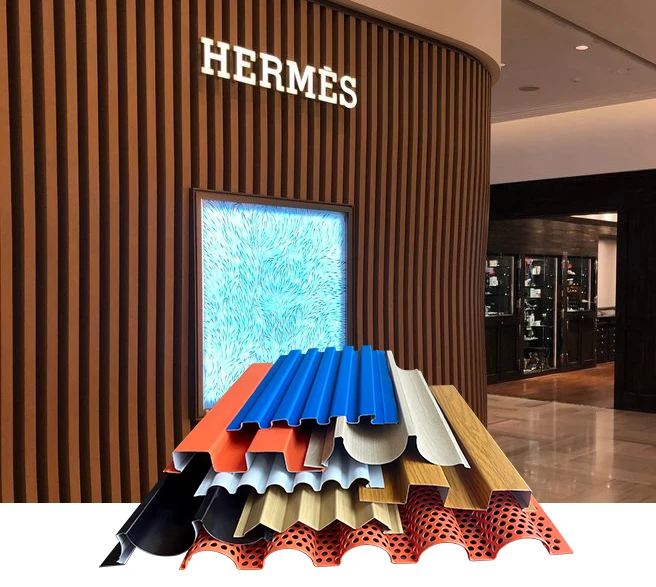 Outdoor Exterior Metal Wall Panel Cladding Boards UV Resistant