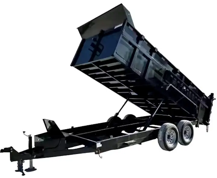 4 Wheel 3-10 Ton Agriculture Farm Trailer 4 Wheel Hydraulic Dump ...