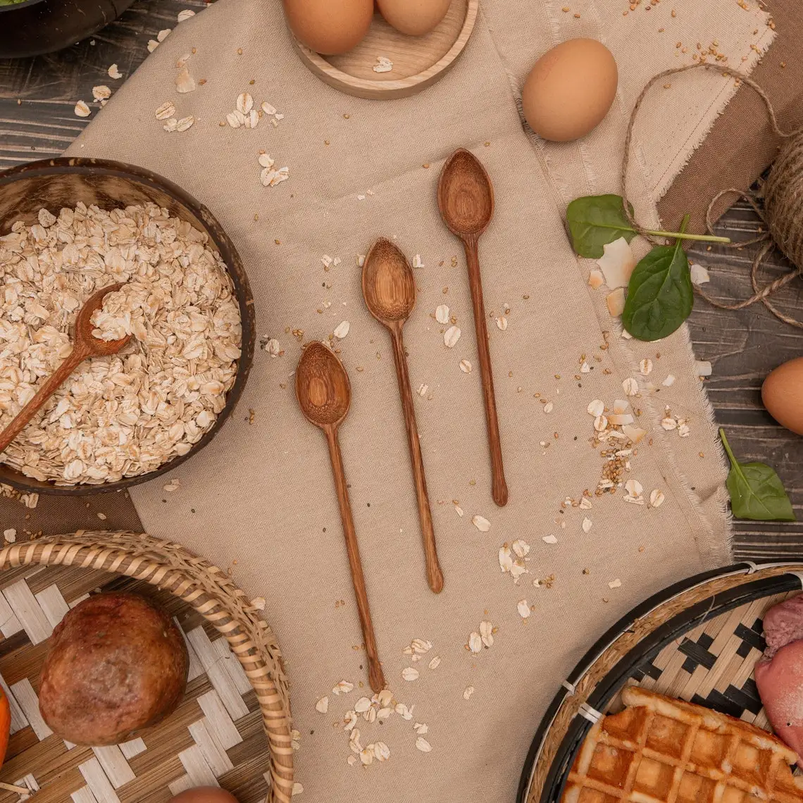 Versatile Houseware Kitchenware Wood Kitchen Tools Reusable Cooking ...