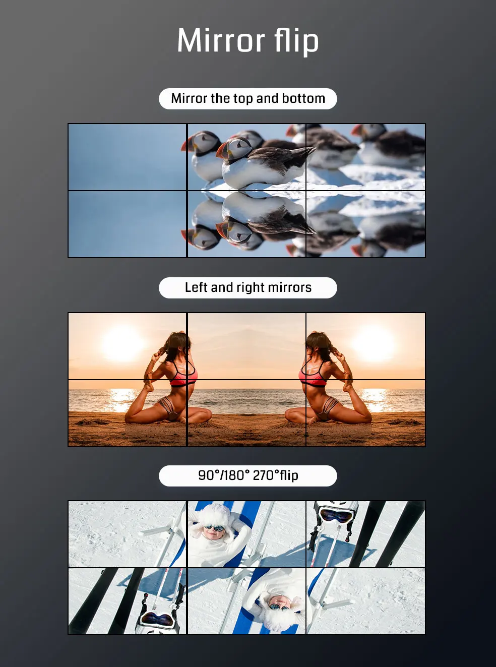 Bitvisus 1x6 2x3 Pip 8k60 Special-shaped Splicing Lcd Led Screen Video ...