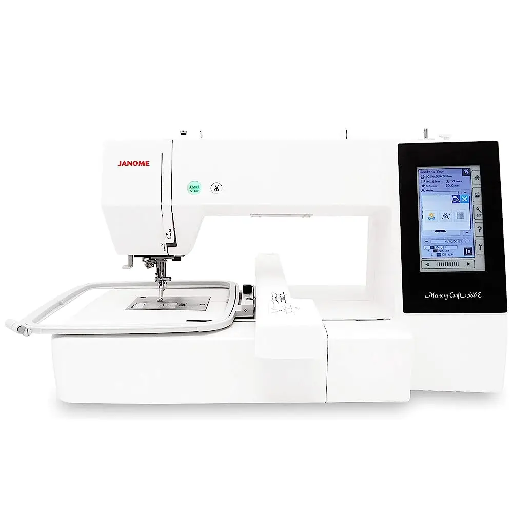 Original Janome Memory Craft 500e Embroidery Machine Complete ...