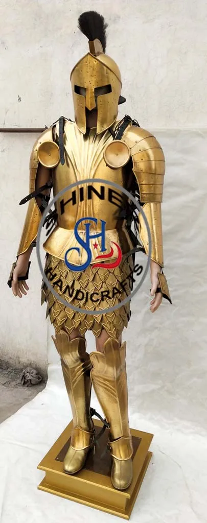 Antique Brass Knights Armor - Perfect for Halloween Costumes