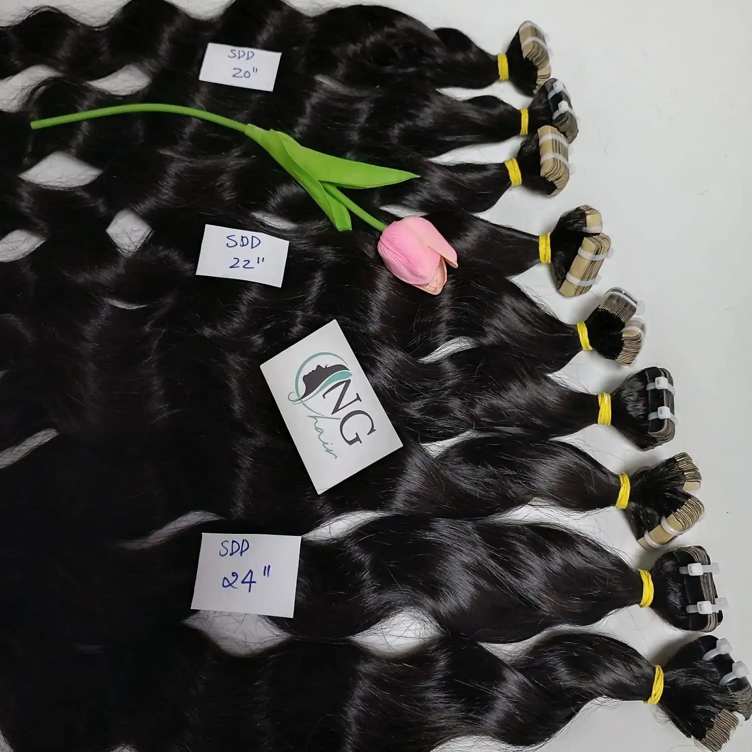 Hot Selling Products 2024 Cuticle Aligned Raw Hair Double Drawn Natural ...