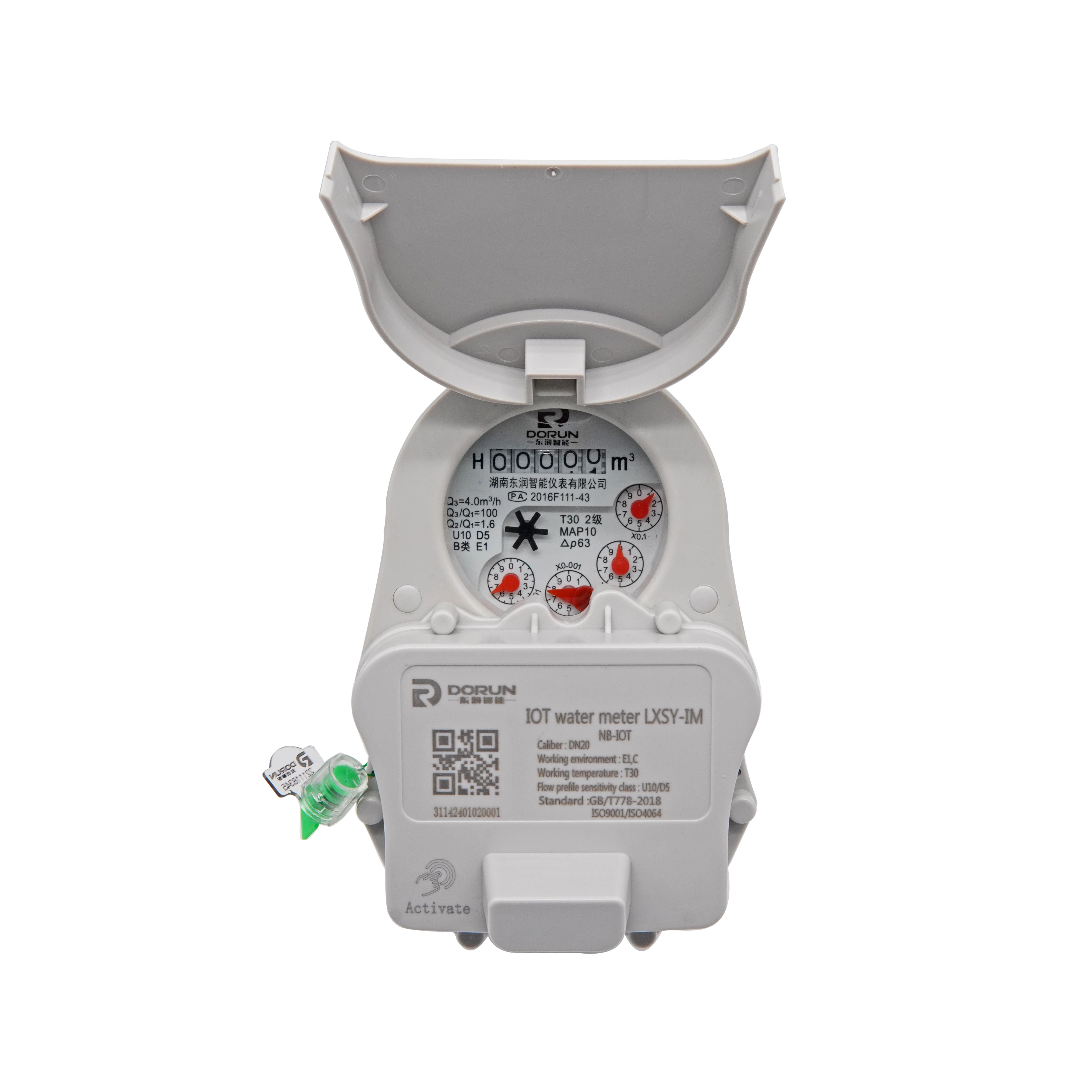 Dn15 Smart Water Meter Digital Nb-iot Flowmeter Multi Jet Flow Meters ...