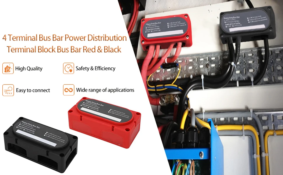 Waterproof 300A Copper Tin Coated Solar System Distribution Terminal ...