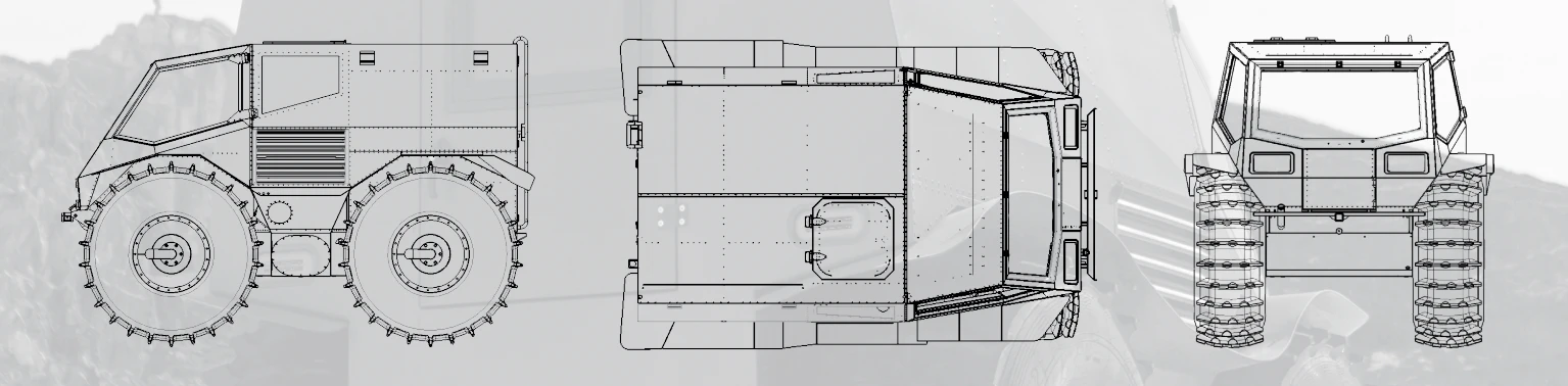 Swamp & Snow Amphibious Vehicle/ Off-road All-terrain Vehicle For ...