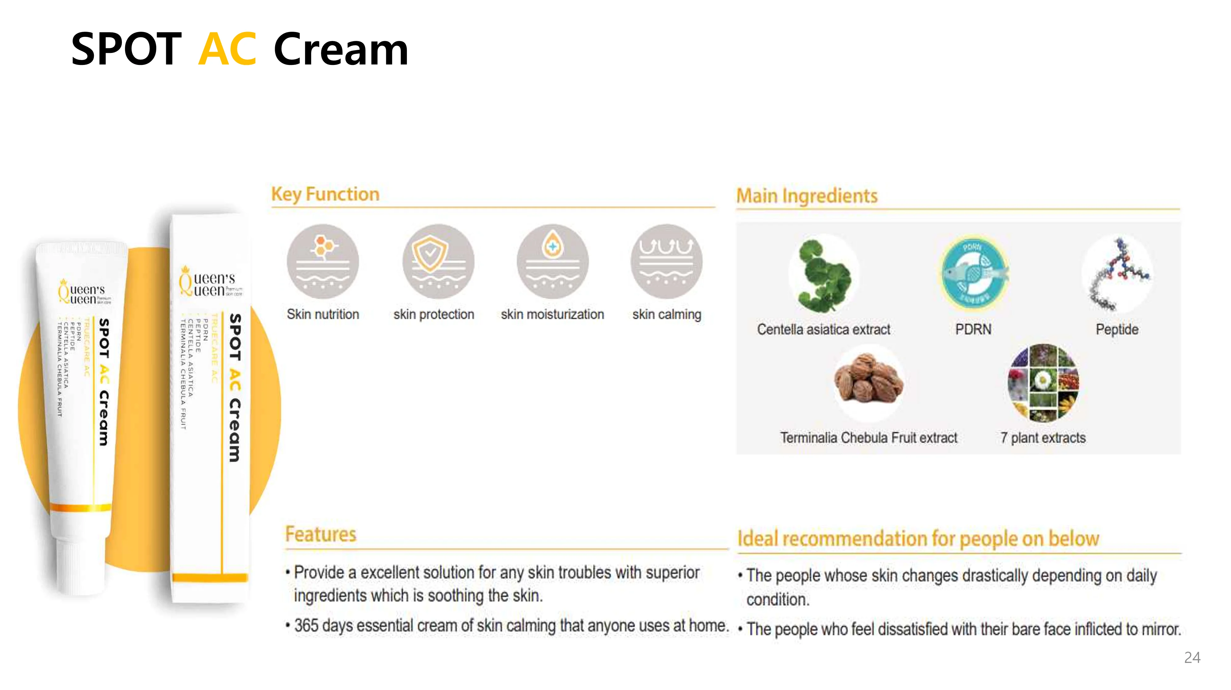 Facial Creams Queen's Queen Spot Ac Cream 50ml Skin Regeneration And ...