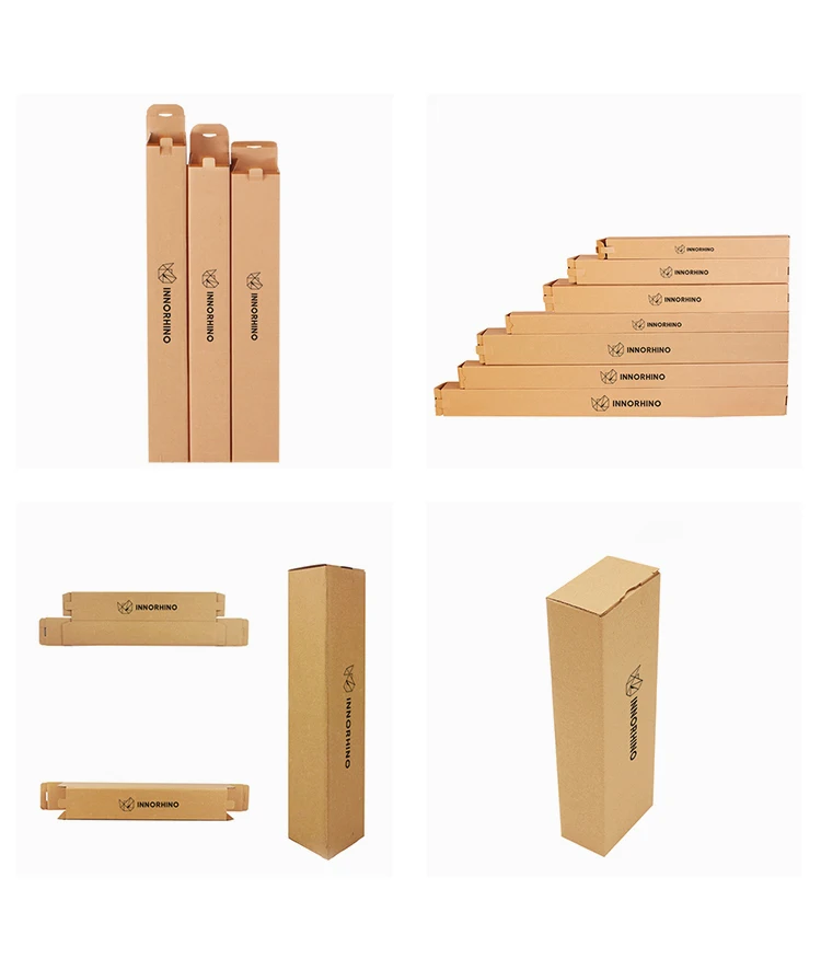 Corrugated Poster Shipping Box | 30-100cm Custom Long Kraft Mailing Box ...