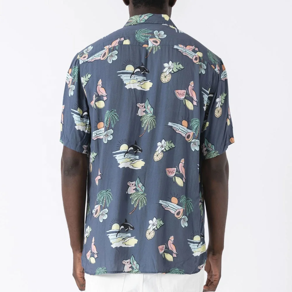 Custom Full Printing Summer 4 Way Stretch Fabric Short Sleeve Men's ...