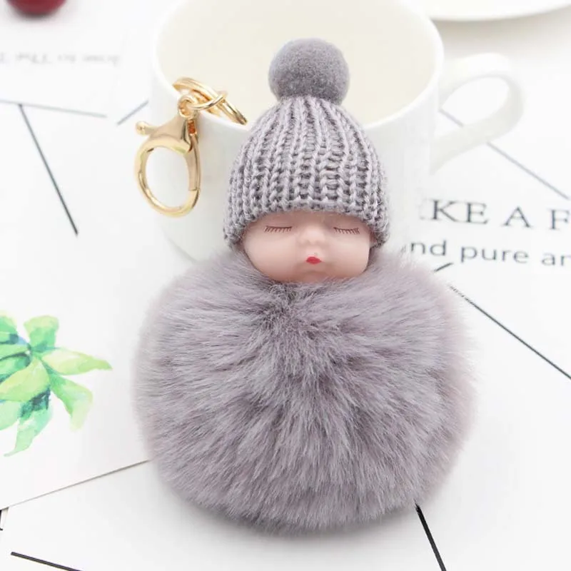 Cute Puff Key Rings - Factory 8CM Bag Charm Accessories