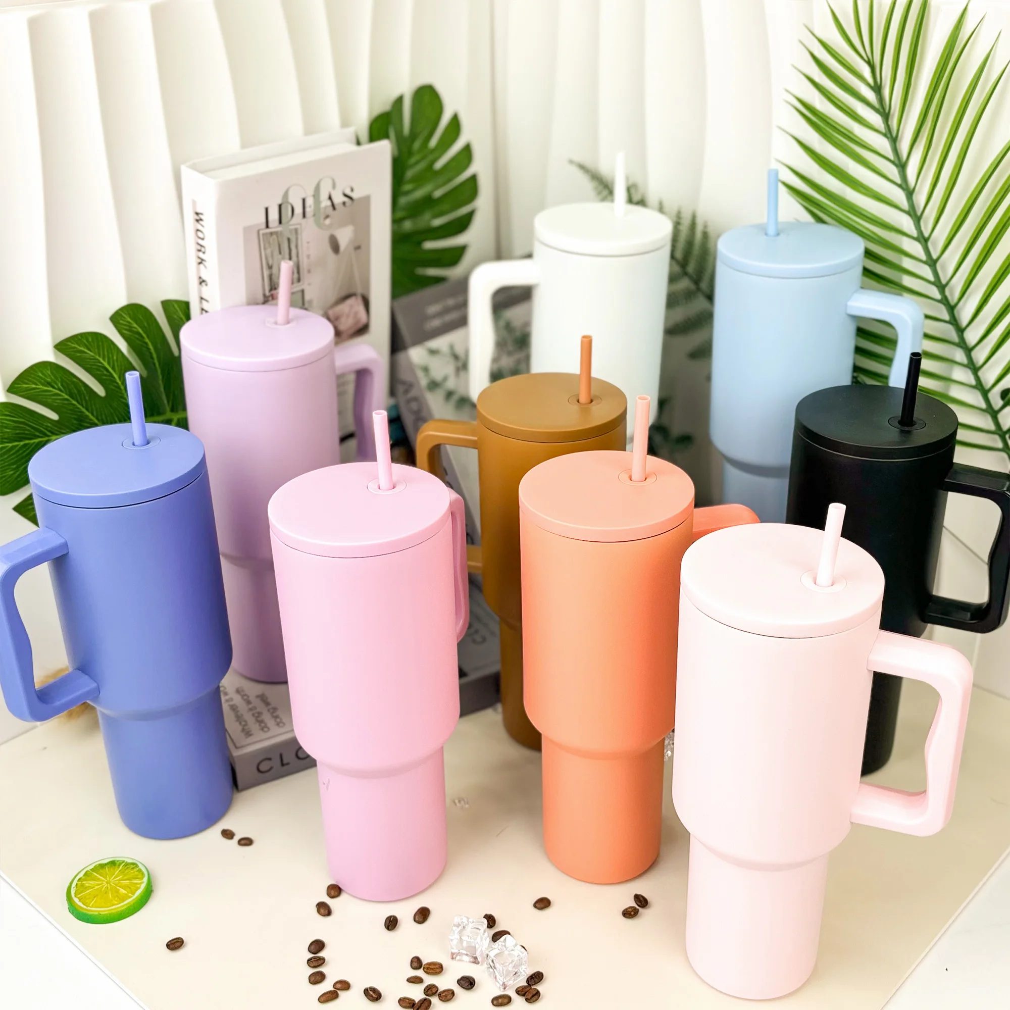 Simple Modern 40oz Solid Color Coffee Cup Double Wall Travel Mug ...