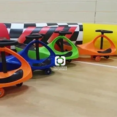 Guangzhou Inflatable Outdoor Car Race Go Kart Track Wiggle Cars Game ...