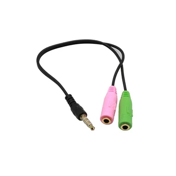 3.5mm 4 Pin Jack To 3.5mm Stereo Plugs Audio Cable - Buy 3.5mm Audio ...