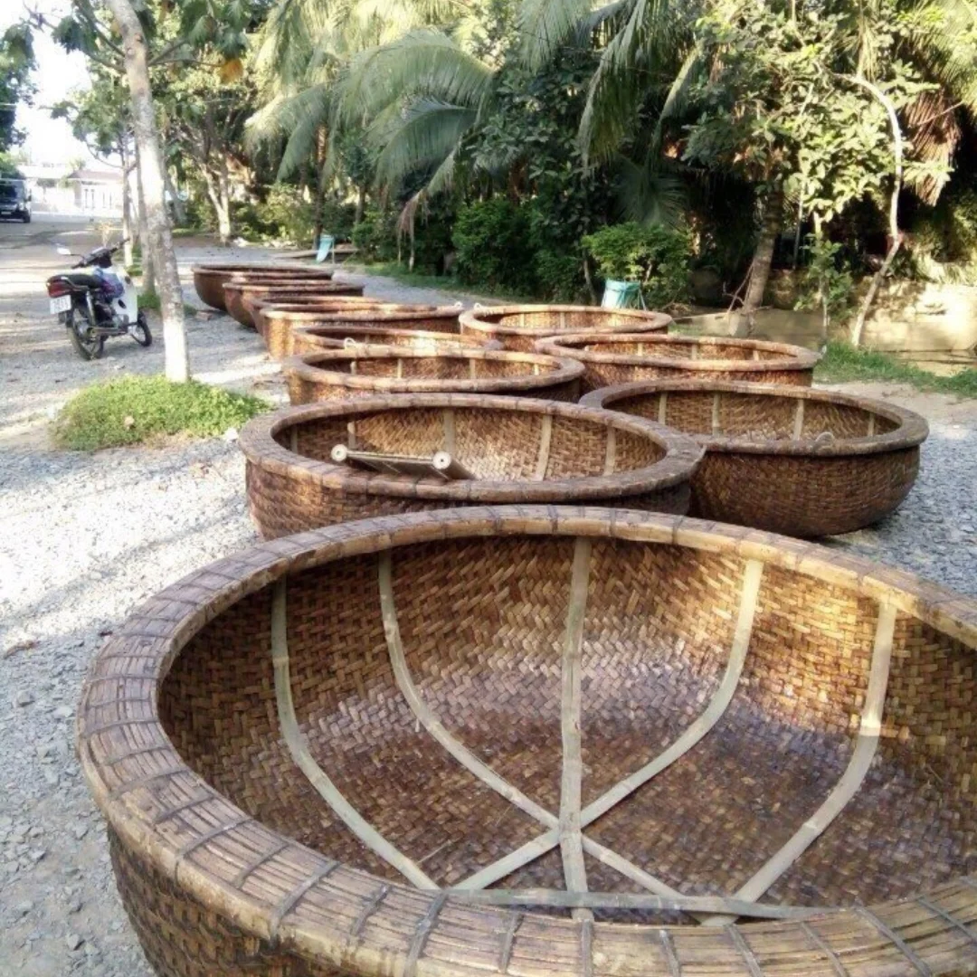 Vietnamese Fishing Boat Wholesale Bamboo Boat High Quality Bamboo Coracle From 100% Natural ...
