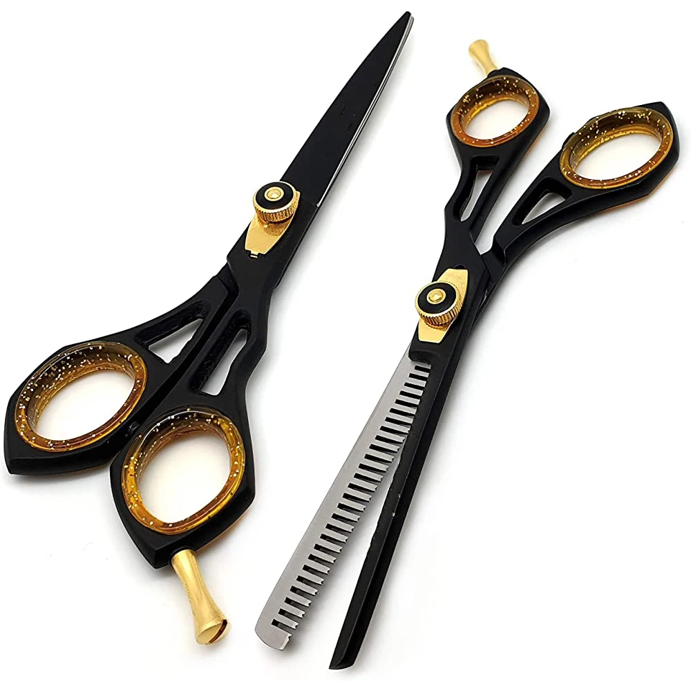 Professional Haircut Scissors Kit With Cutting Scissors Thinning ...