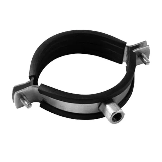 Heavy Duty Rubber Lined Hose Clamp Galvanized Steel Hinged Clamp Rubber ...