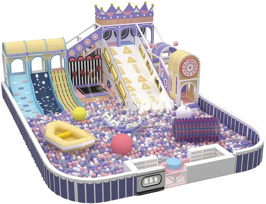 Customized Yellow Indoor Playground With Arcade Game Big Soft Arenas ...