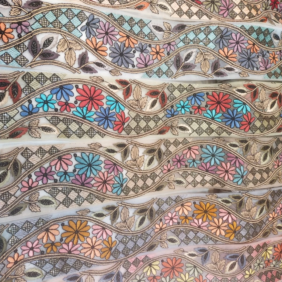 2023 cheerslife fashion net tulle lace fabric with 3d vivid vintage ...