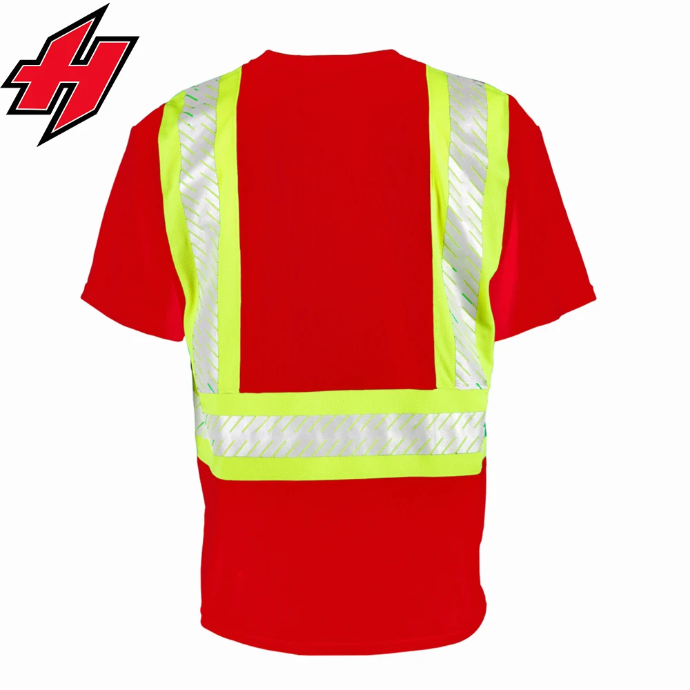 High Visibility Work Shirts with Custom Logos & Reflective Tape