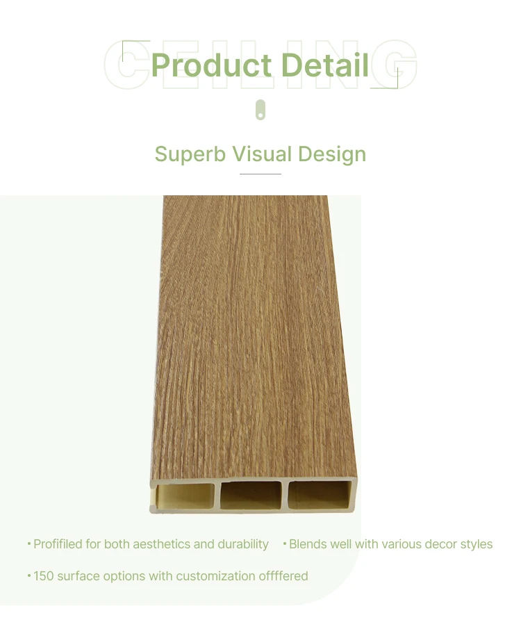 Foju Restaurant Wpc Timber Tubes And Modern Design Indoor Decorative ...