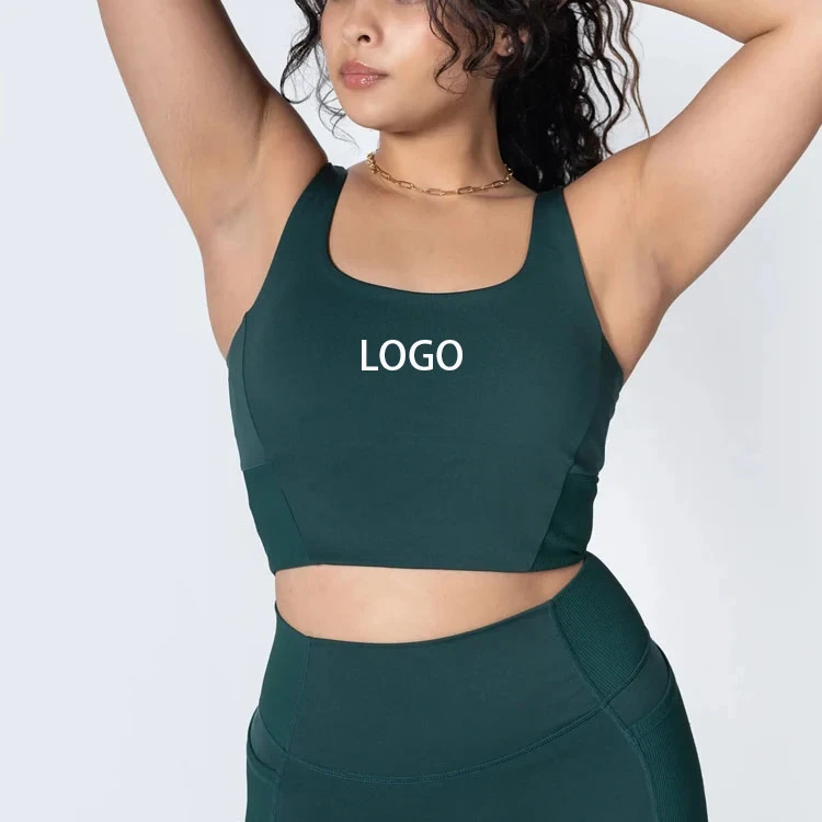 Oem Custom High Support Crop Tank Top Gym Fitness 4 Way Stretch Cooling ...