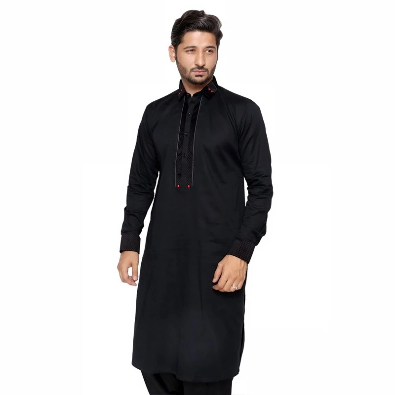 Breathable New arrival men thobe/jubbah Wholesale black Newest suit ...