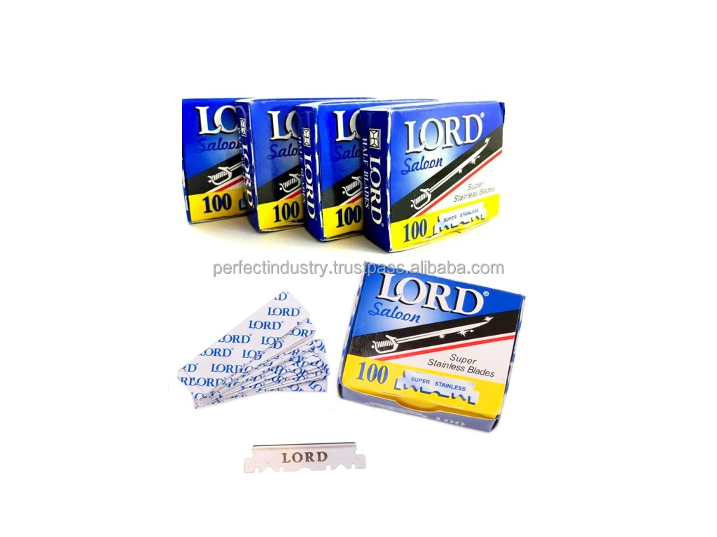 Shark Disposable Half Cut Razor Blades / Single Edge 100 Barber Blades ...
