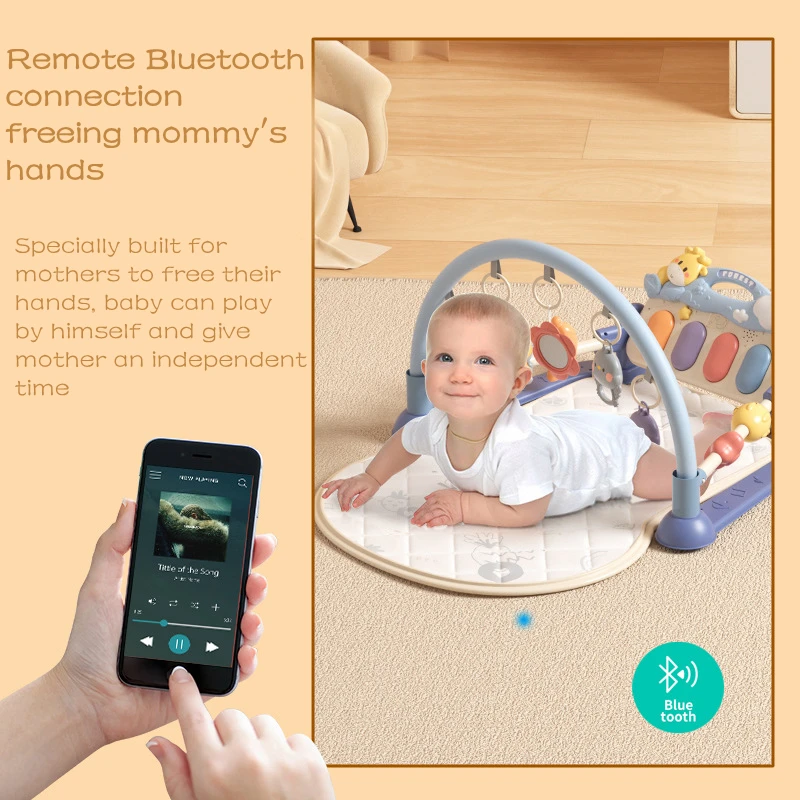 Pedal Piano Newborn Baby Gymnastic Rack Devices Baby Early Education ...