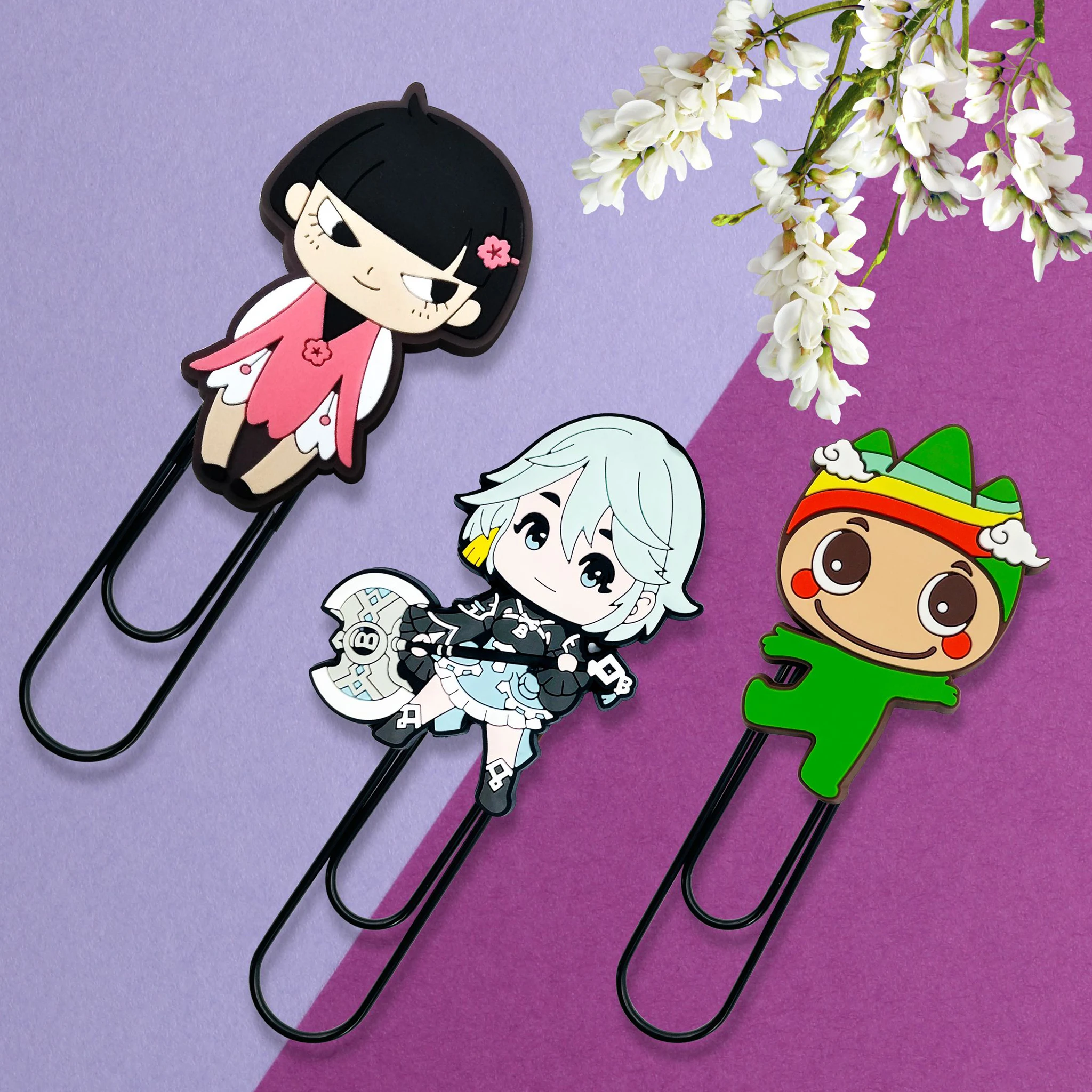 Custsom Rubber Cartoon3d Soft Pvc Shape Paper Clip - Buy Promotional ...