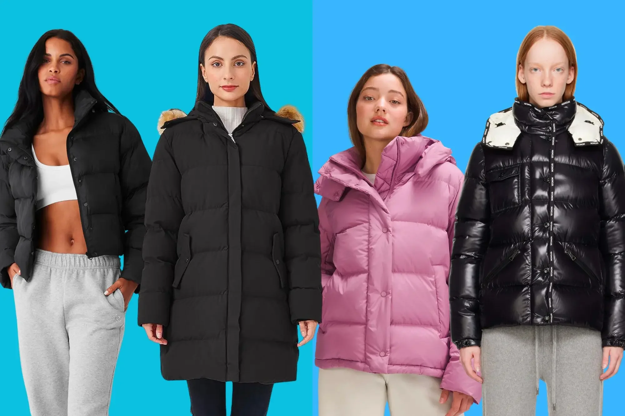 Men's Puffer Waterproof Jacket Quilted Designer Winter Bubble Padded ...