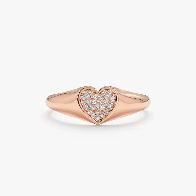 Minimalist Ins Fashion Indian Style Elegant Ring 14k Solid Gold Women ...