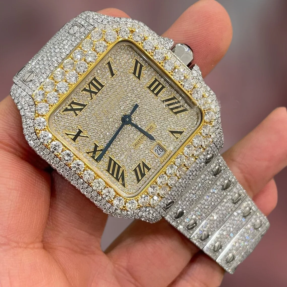 Trendy Stainless Steel Crafted Natural Diamonds With Vvs Clarity Hip ...