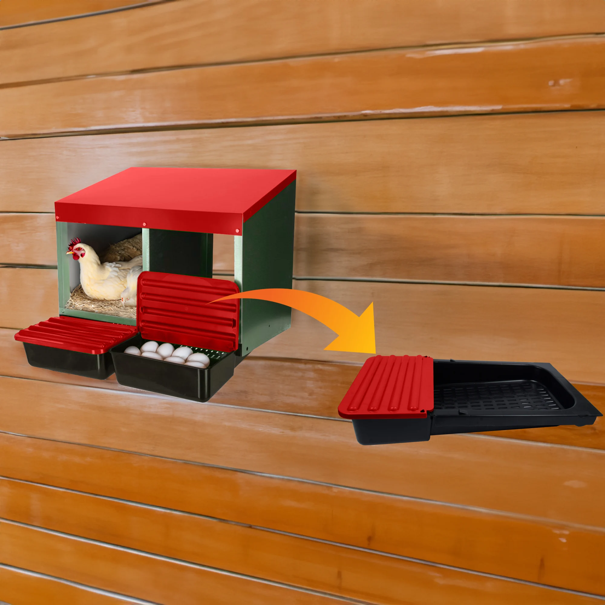Nestomatic Roll Away Nest Box Egg Collecting Tray With Good Ventilation ...