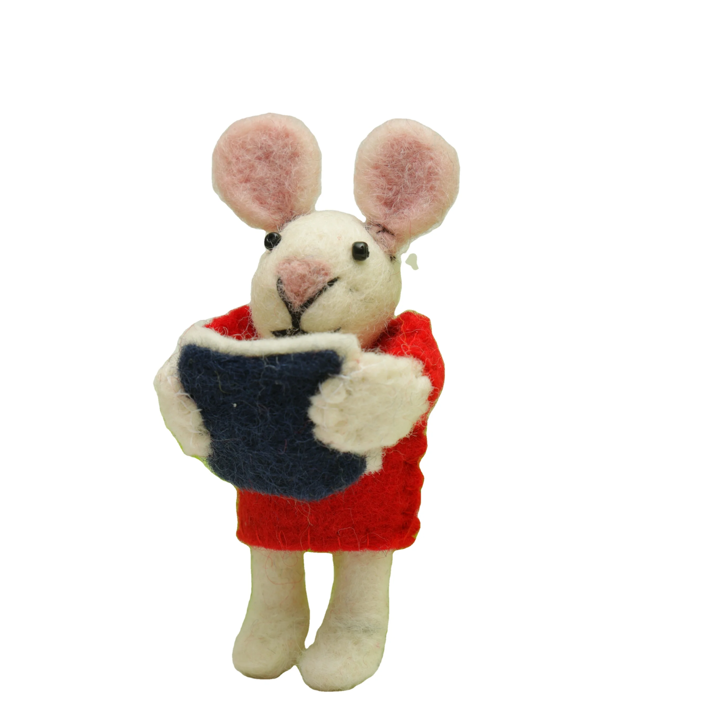 Felt Mouse Plush Toy - Handmade Soft Stuffed Animal For Kids - Popular ...