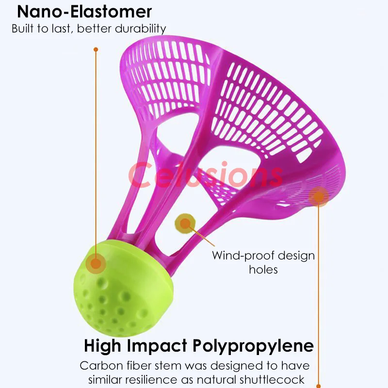 High Quality Feature Shuttlecock Badminton Nylon Material Durable Low ...