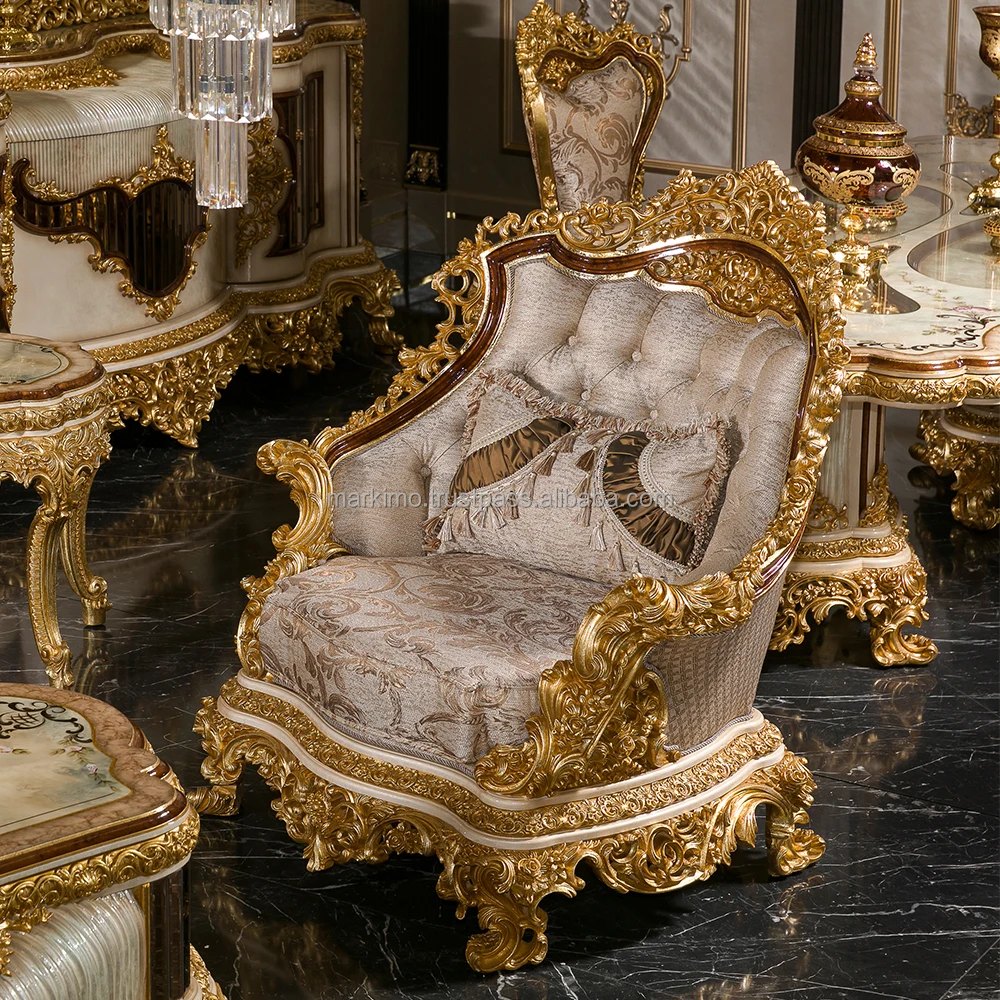 Turkish Luxury Antique Traditional Black Gold African Classical Baroque ...